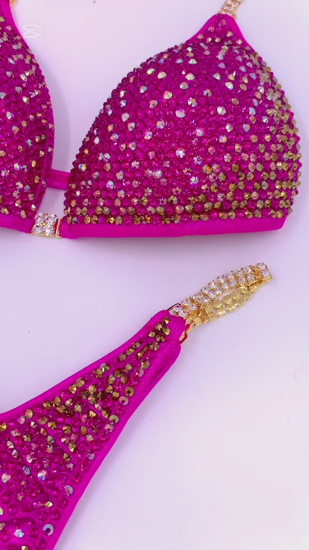 Crescent Ombré Pink and Gold Quick Ship | Accentuate Bikinis